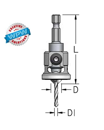 Online Shop :: Drilling :: Countersink 3/9.5x60mm with Depth Stop